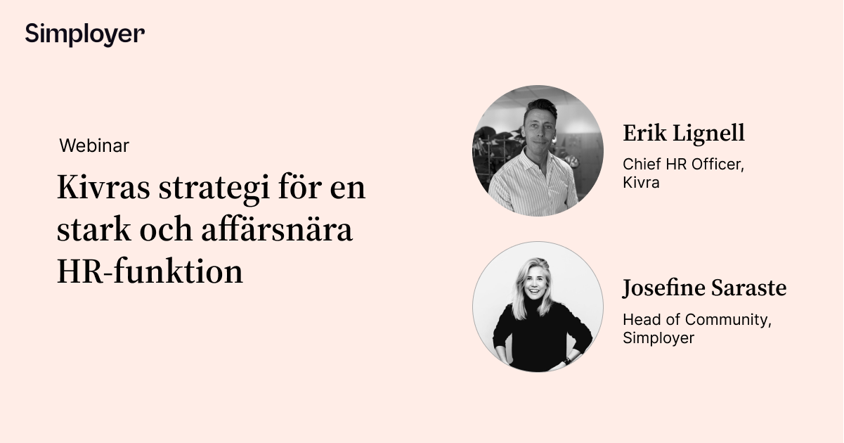 Kivras strategi för en stark och affärsnära HR-funktion